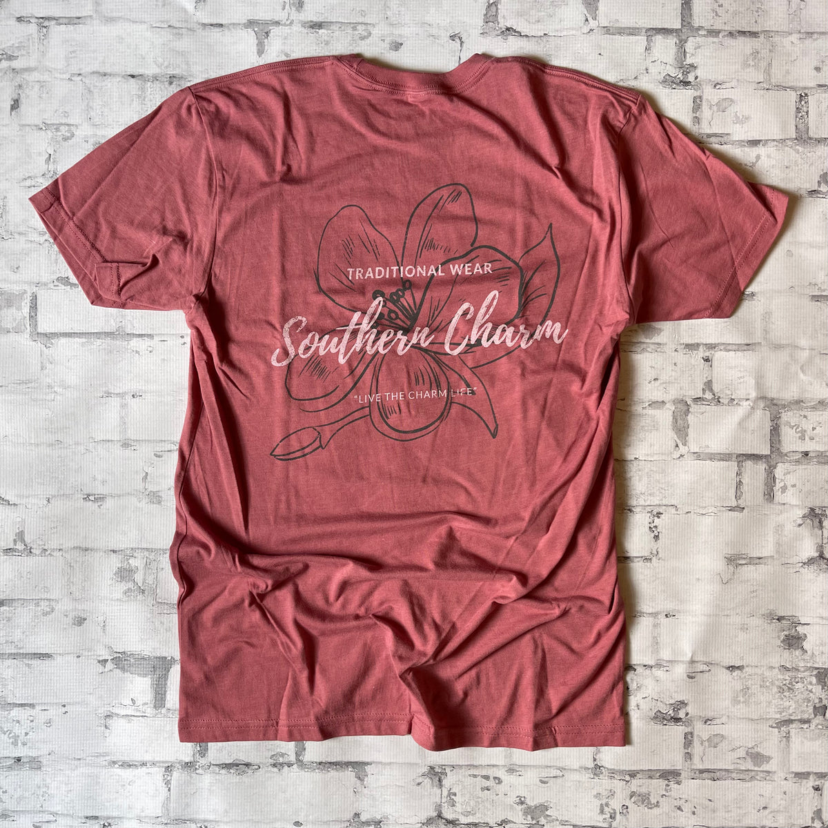 Southern Charm "Magnolia Gray" Short Sleeve T-shirt - Mauve – Southern ...