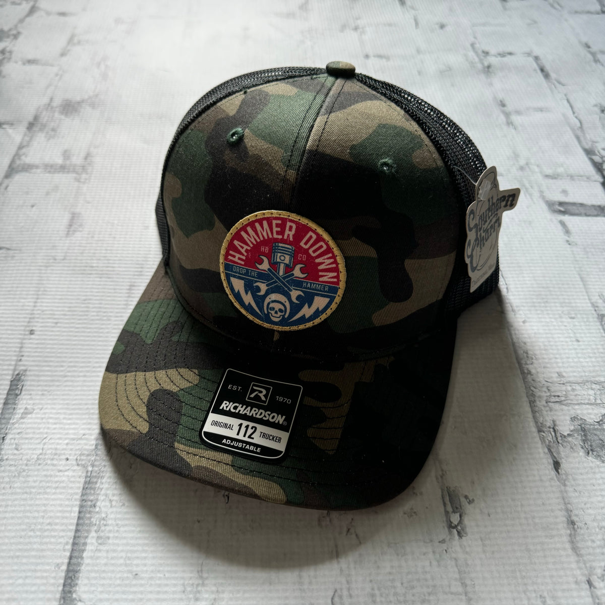 Hammer Down “Metal Wrench" Hat - Camo – Southern Charm "Shop The Charm"