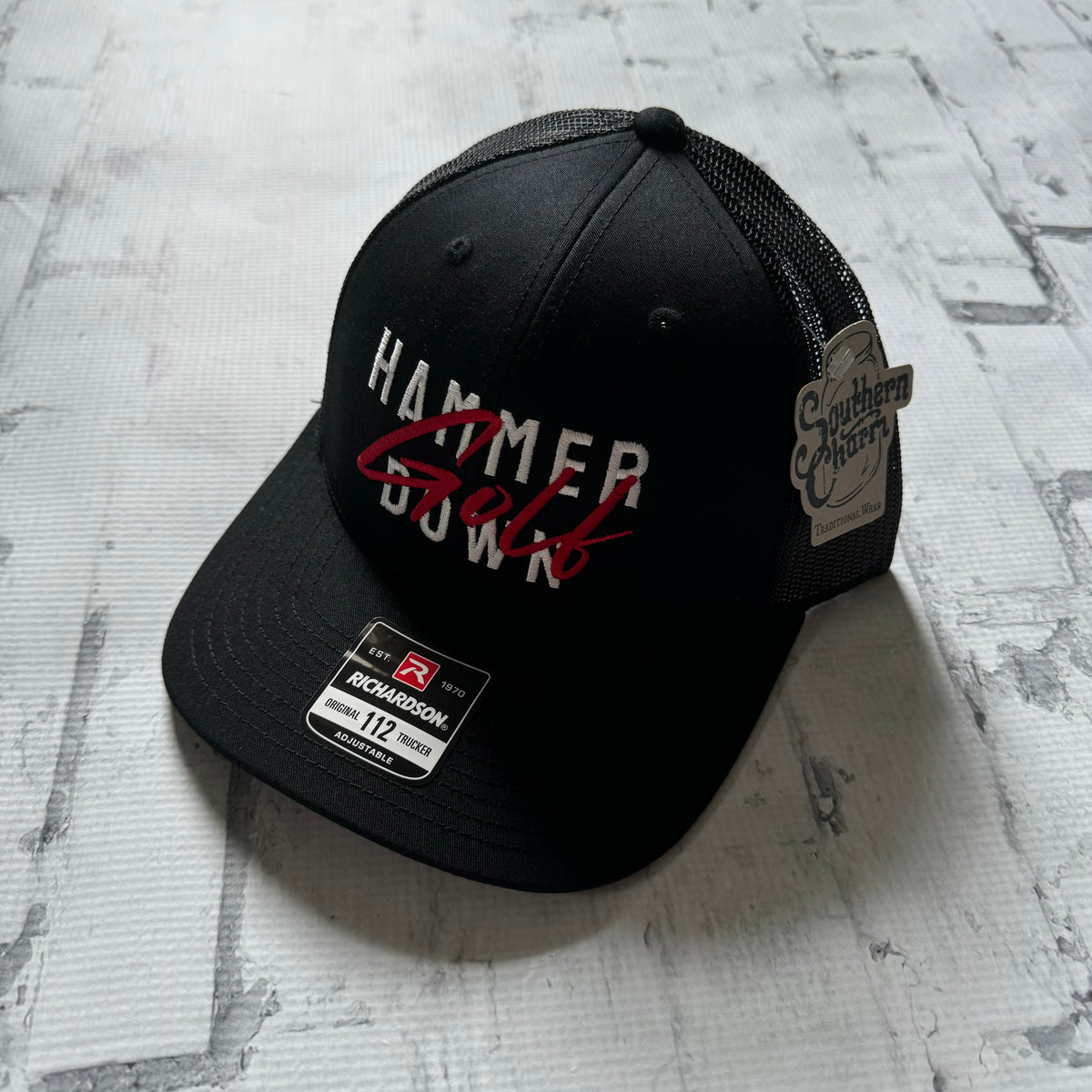 Hammer Down “Golf Strike" Hat - Black – Southern Charm "Shop The Charm"