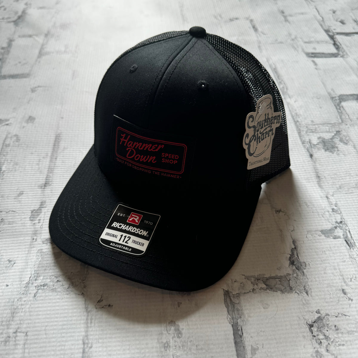Hammer Down “Speed Shop" Hat - Black – Southern Charm "Shop The Charm"