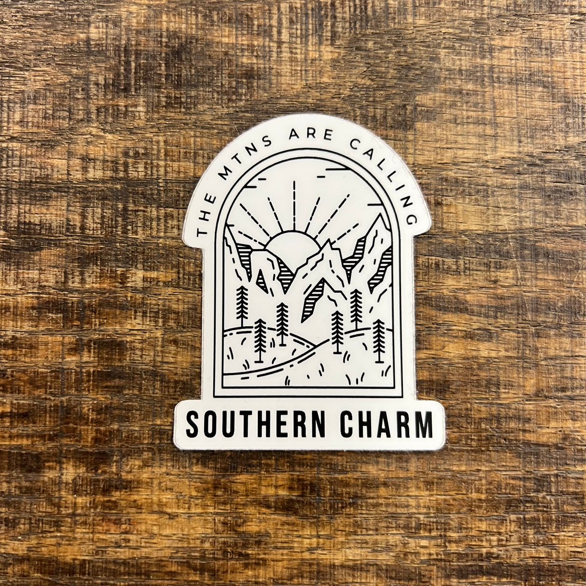 Southern Charm "Scenic" Sticker - Black and White – Southern Charm ...