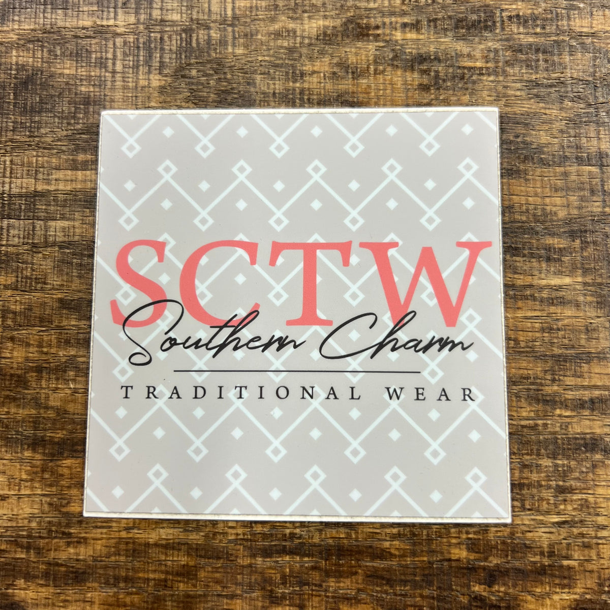 Southern Charm "Script" Sticker - Tan and White – Southern Charm "Shop ...